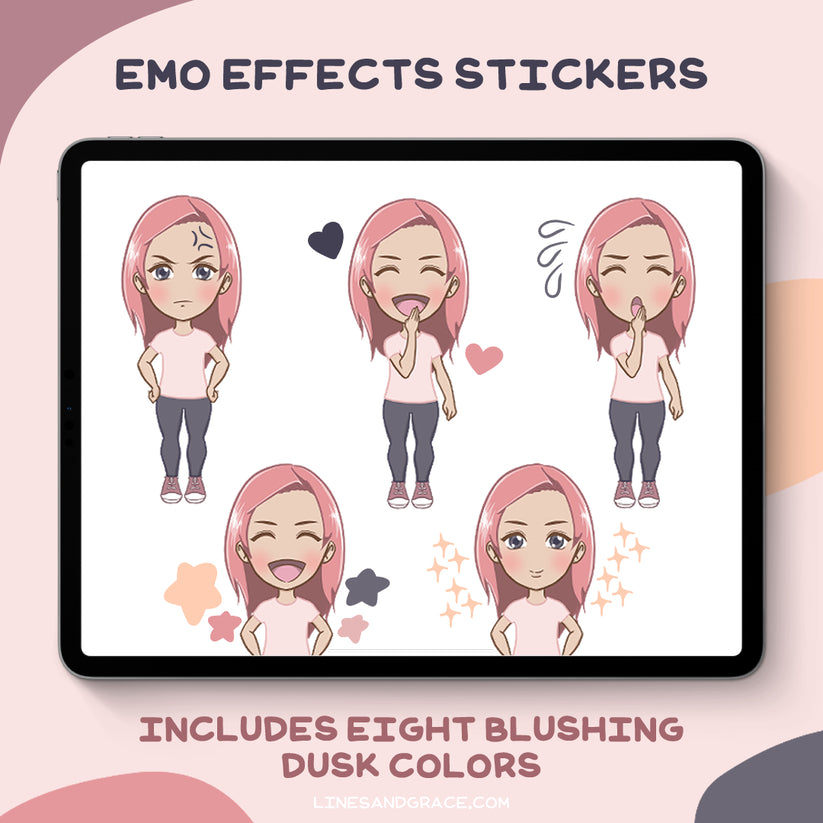 The Enikki Kit - Emo Effects Set 1 – Lines and Grace