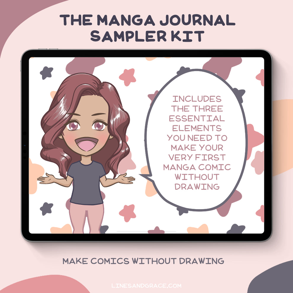 Manga Journal Sampler Kit – Lines and Grace