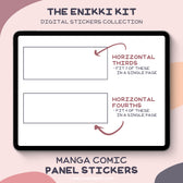 The Enikki Kit - Manga Comic Panel Stickers – Lines and Grace
